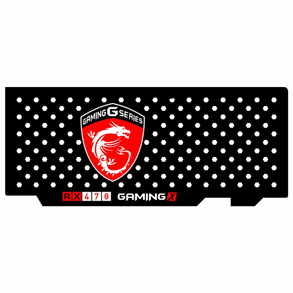 Msi Rx 470 Gaming X | Gpu Backplate (Layout 2) | ColdZero