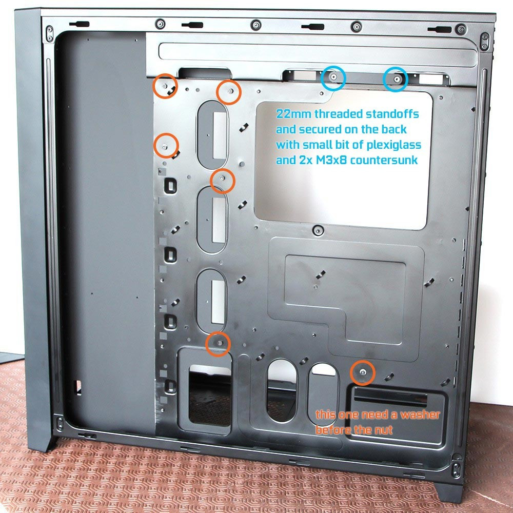 750D | Fullsize Motherboard Tray Cover | ColdZero