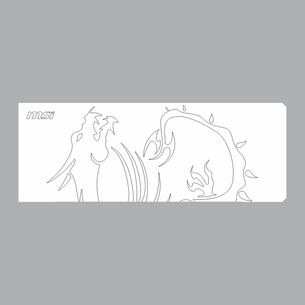 Rgb Gpu Backplate | Msi Dragon | ColdZero